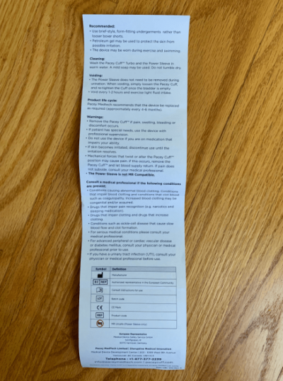 Review of Pacey Cuff - Incontinence Clamp for Men